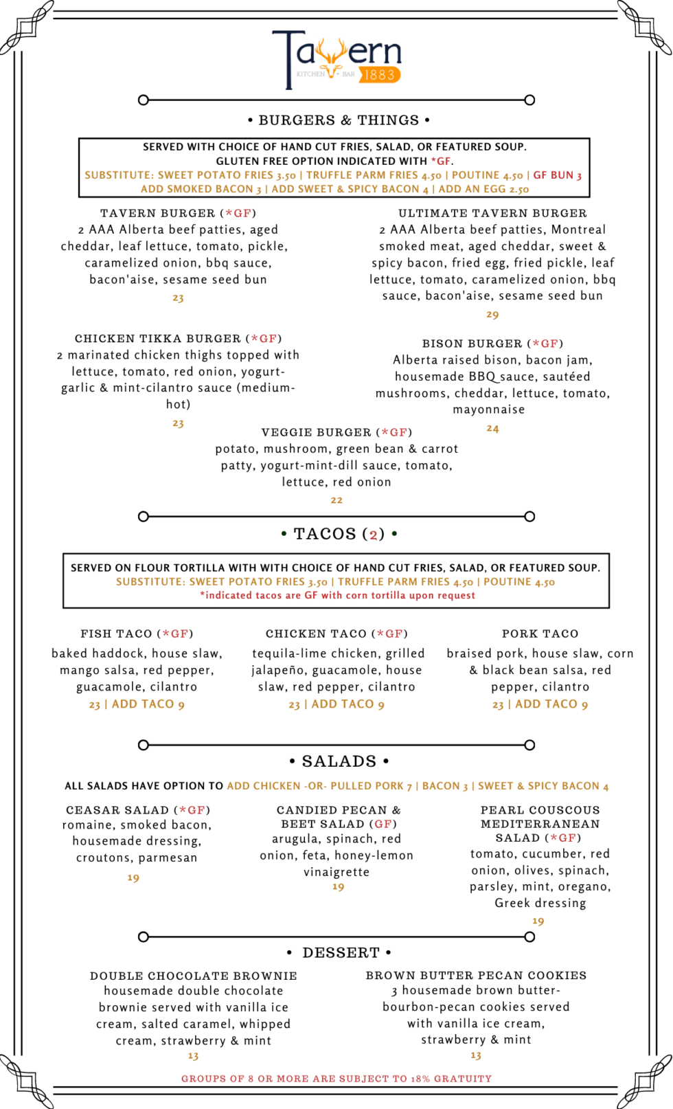 Tavern 1883 - Restaurant & Bar